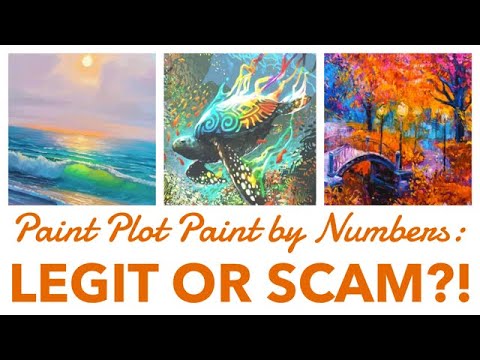 PAINT PLOT PAINT BY NUMBERS PBN Paintings Review, Unboxing & Swatching #paintplot #PBN