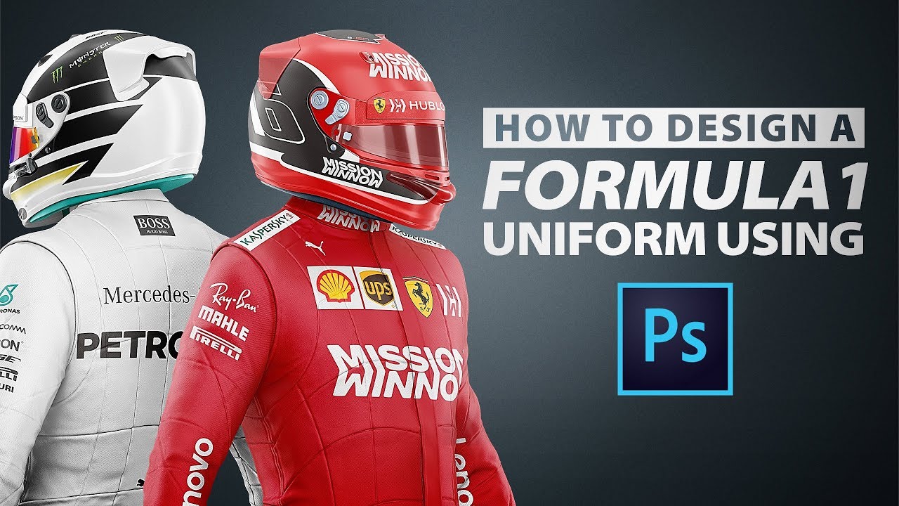Cómo diseñar uniformes de Fórmula 1 y Nascar usando plantillas de Photoshop
