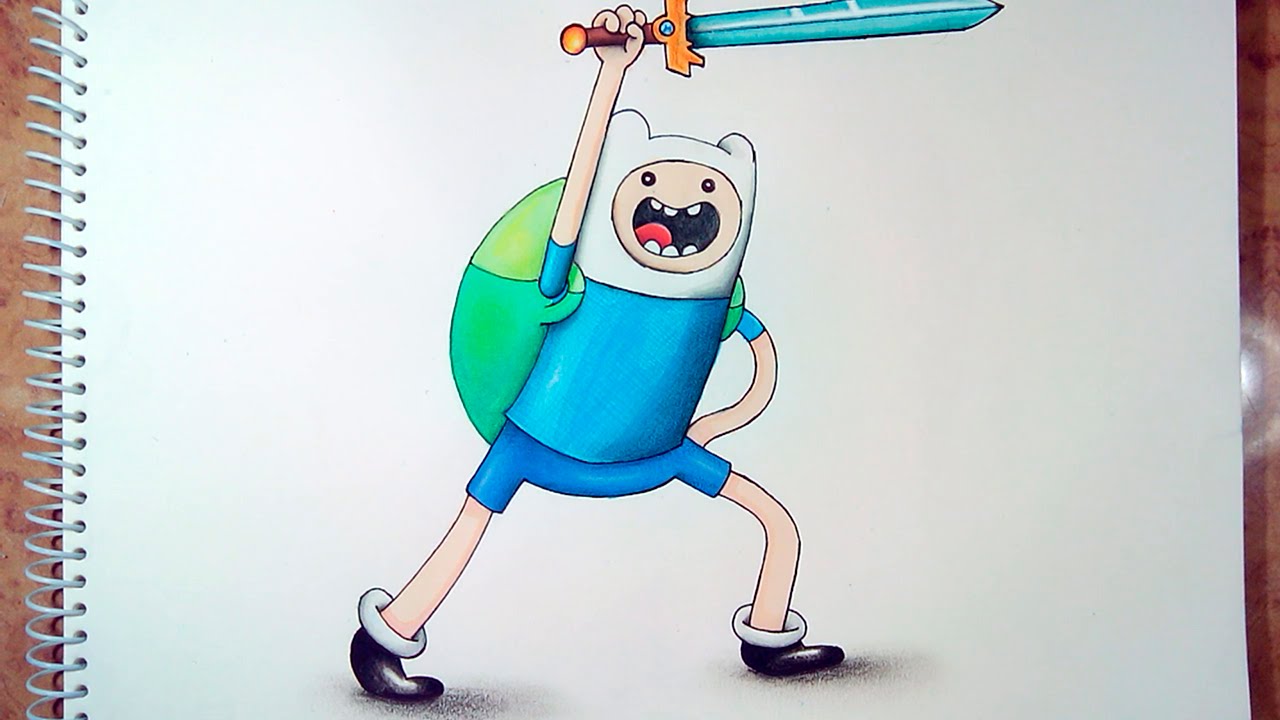 How To Draw FINN the human from Adventure Time (Timelapse Drawing)