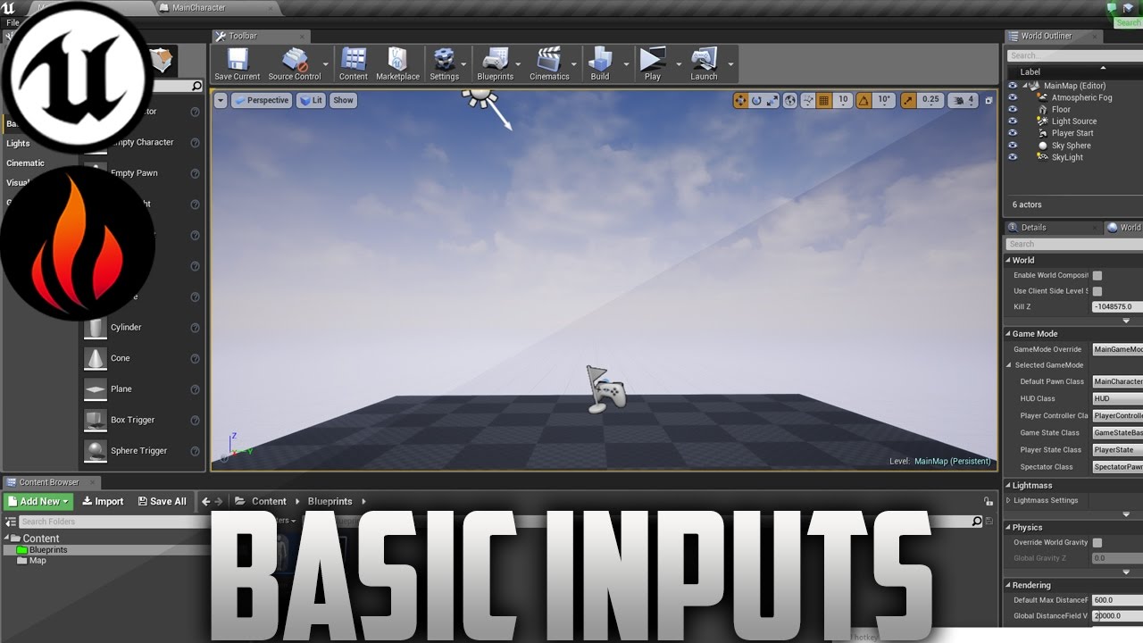 Unreal Engine 4 - Basic Movement Input #1