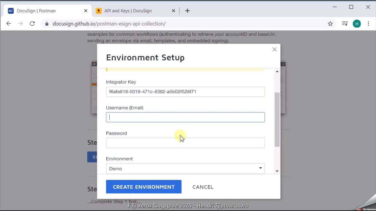 Postman DocuSign API