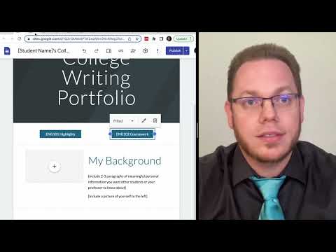 Google Sites Portfolio Introduction ENG102
