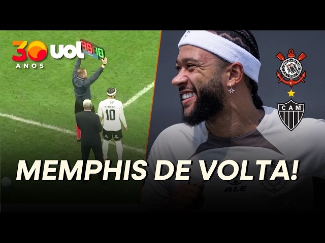 Corinthians vence Atlético com golaço de Zakaria na volta de Memphis
