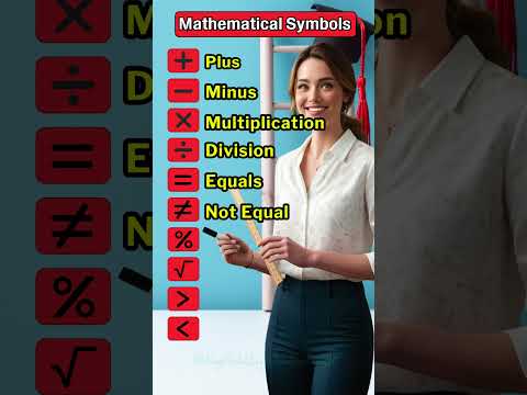Math Symbols in English: A Complete Guide! #shorts #maths #foryou #funny
