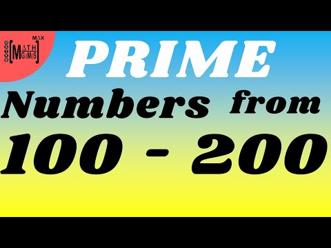 Prime Numbers from 100 to 200 | Math Fundamentals | Math Essentials