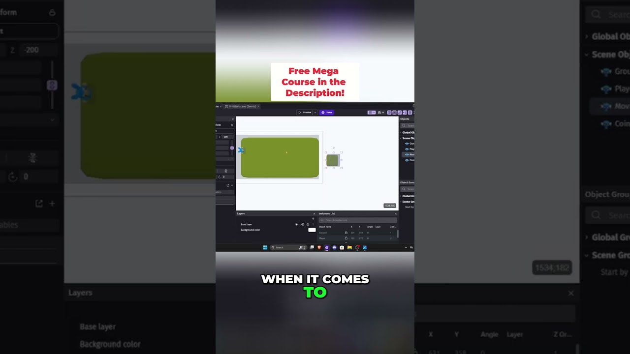 Player Death & Checkpoint logic in GDevelop! #tutorial #gamedev #gdevelop #gdevelop5