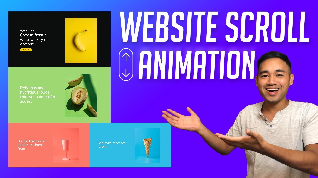 How to Make a Website using HTML, CSS, & GSAP with Scroll Animation Effect