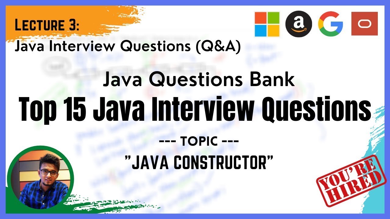 Java Interview Questions ( Part -3):  Top 15 Java interview question on Java Constructor
