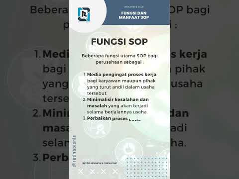 Fungsi dan Manfaat SOP Perusahaan #tipsbisnis #strategibisnis #tipsusaha #perusahaan #fungsisop
