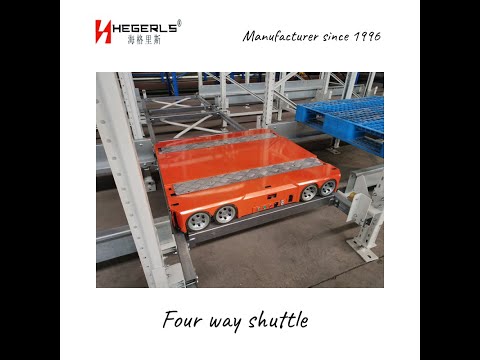 4 way, four way pallet shuttle system