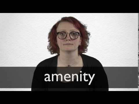 How to pronounce AMENITY in British English