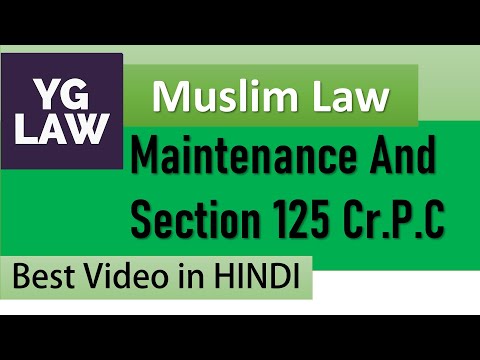 Maintenance Under Muslim Law - Family Law
