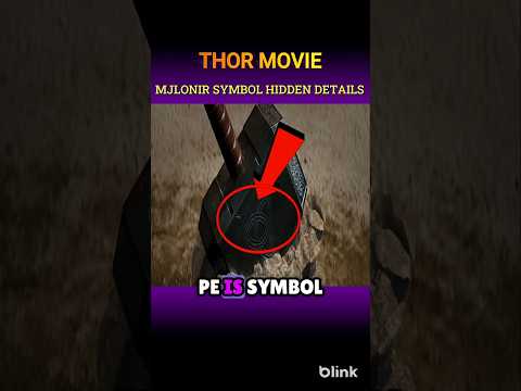 Thor Movie Mjlonir symbol details #thor #marvel #shorts