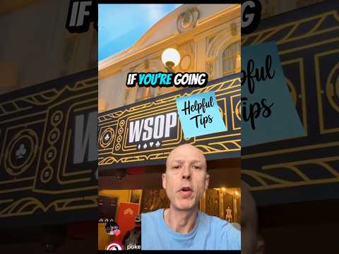 3 Tips for the 2025 WSOP! #poker #wsop