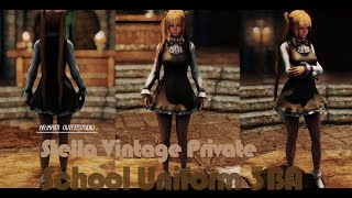 Stella Vintage Private School Uniform 3BA at Skyrim Special Edition ...