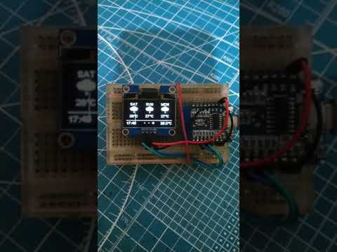 Weather station Demo esp8266 with wemos d1 mini.