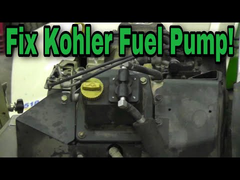How To Fix Kohler Valve Cover Mounted Mechanical Fuel Pump - With Taryl