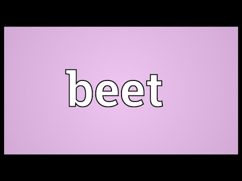 Beet Meaning