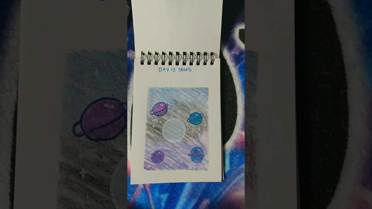 30 day sketchbook challenge by Susan Yeats day 13 (stars)!#30daysketchbookchallenge