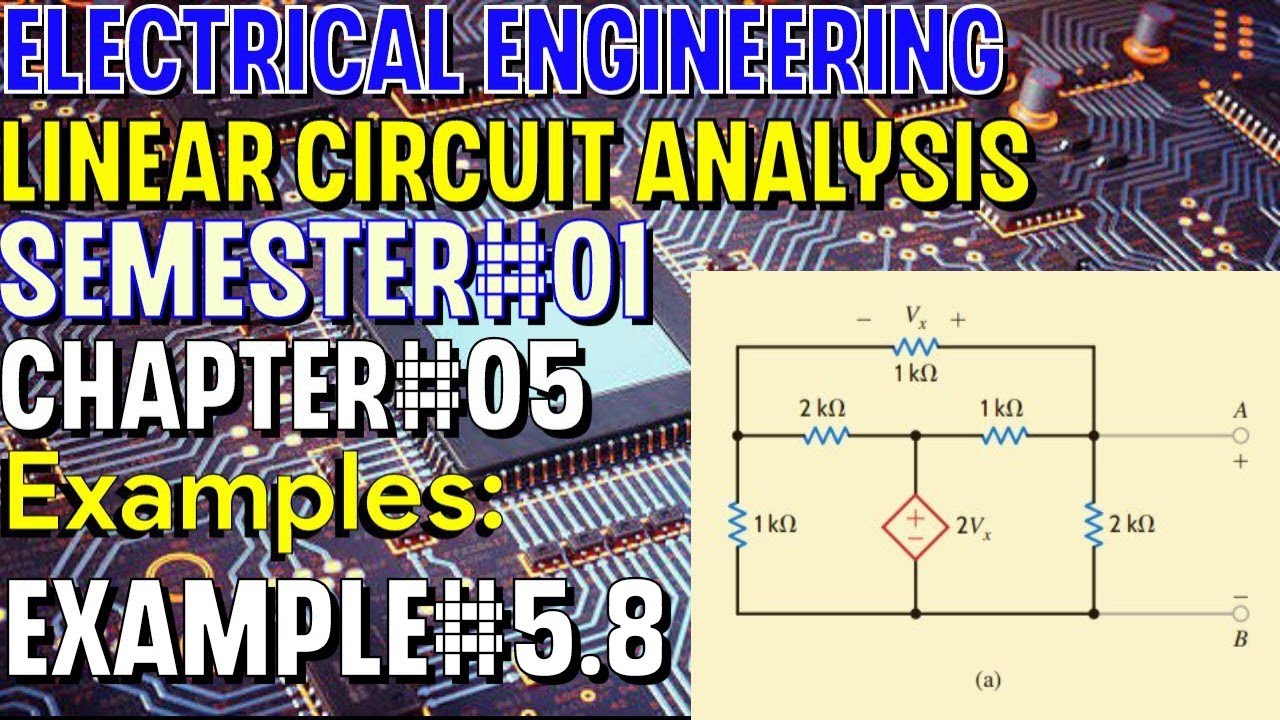 Linear Circuit Analysis | Chapter#05 | Example#5.8 | Basic Engineering Circuit Analysis