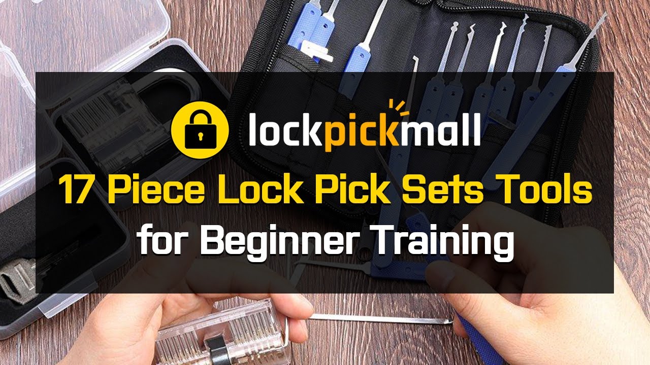 17 Piece Lock Pick Sets Tools for Beginner Training
