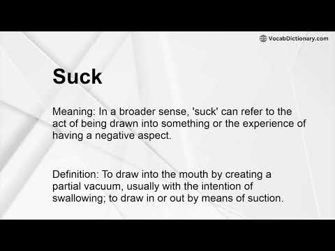 Suck Meaning