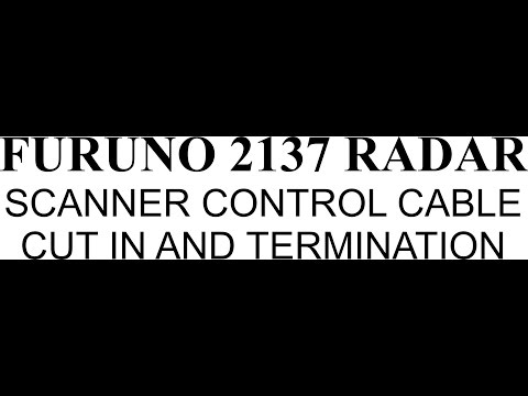 Furuno 2137 scanner control cable termination
