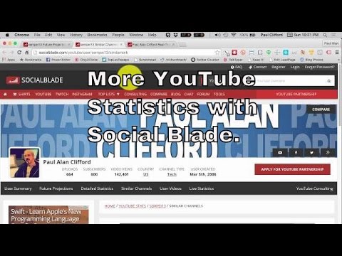 More YouTube Statistics with Social Blade | Tech Help for Churches