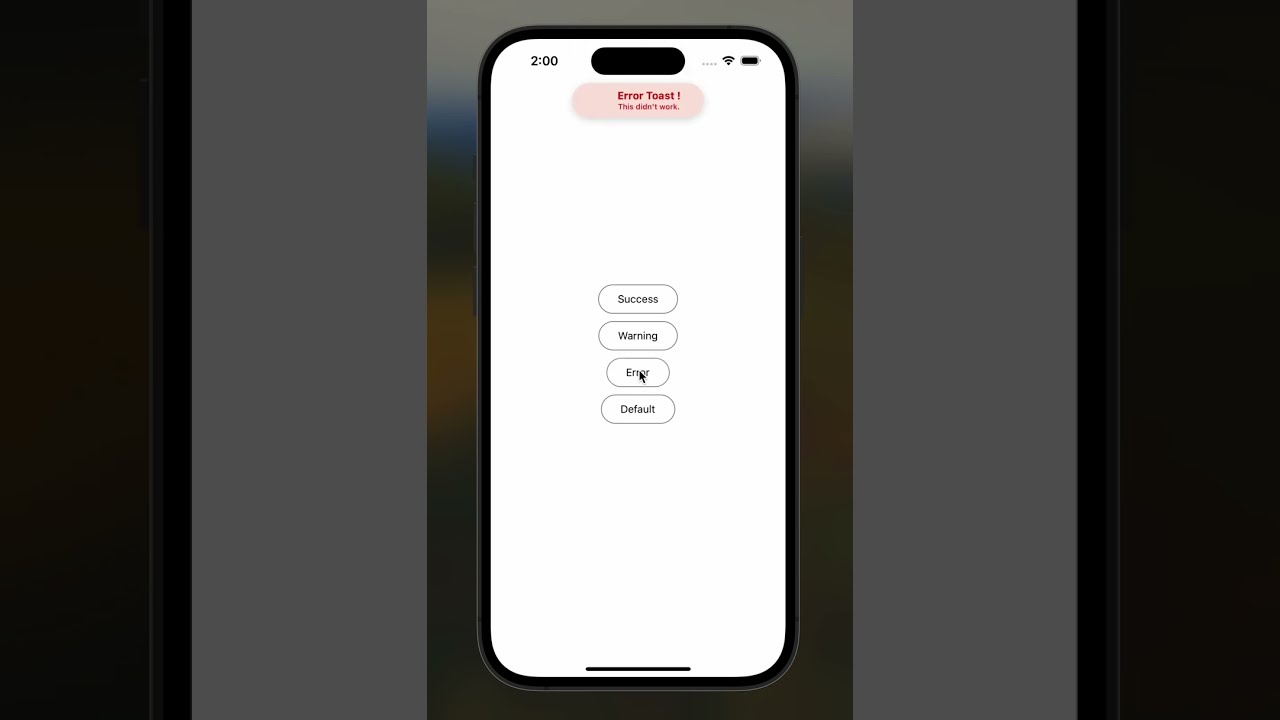 React Native Animated Toast | Message  - Reanimated