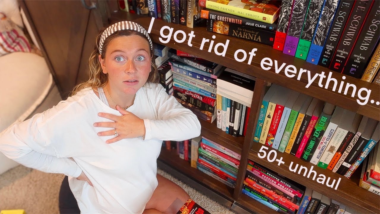 I unhauled 50+ books... + in depth physical TBR