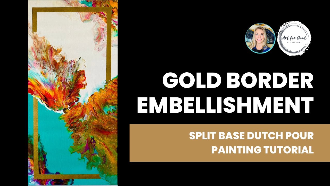 How to Add a Gold Border to a Painting - Creating a Multi-Dimensional Effect Art Tutorial