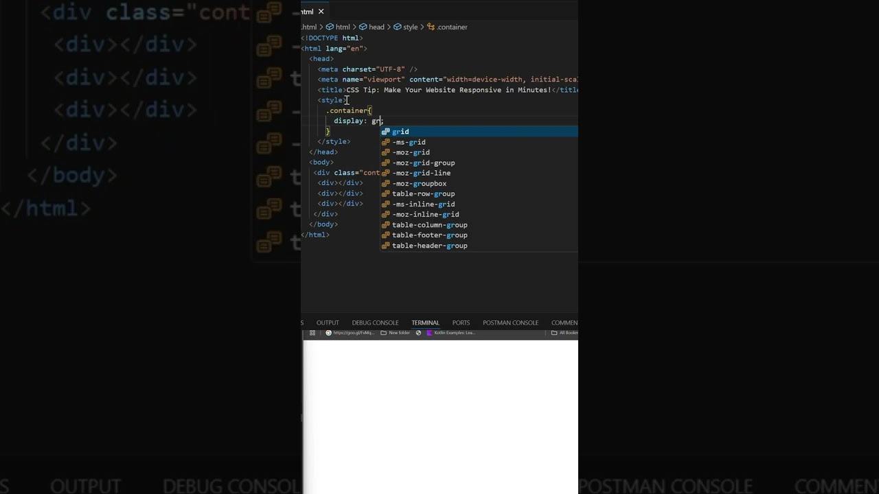 Make Your Website Responsive in Minutes! #html #css #coding