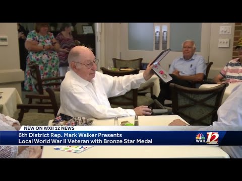 WWII veteran awarded Bronze Star medal
