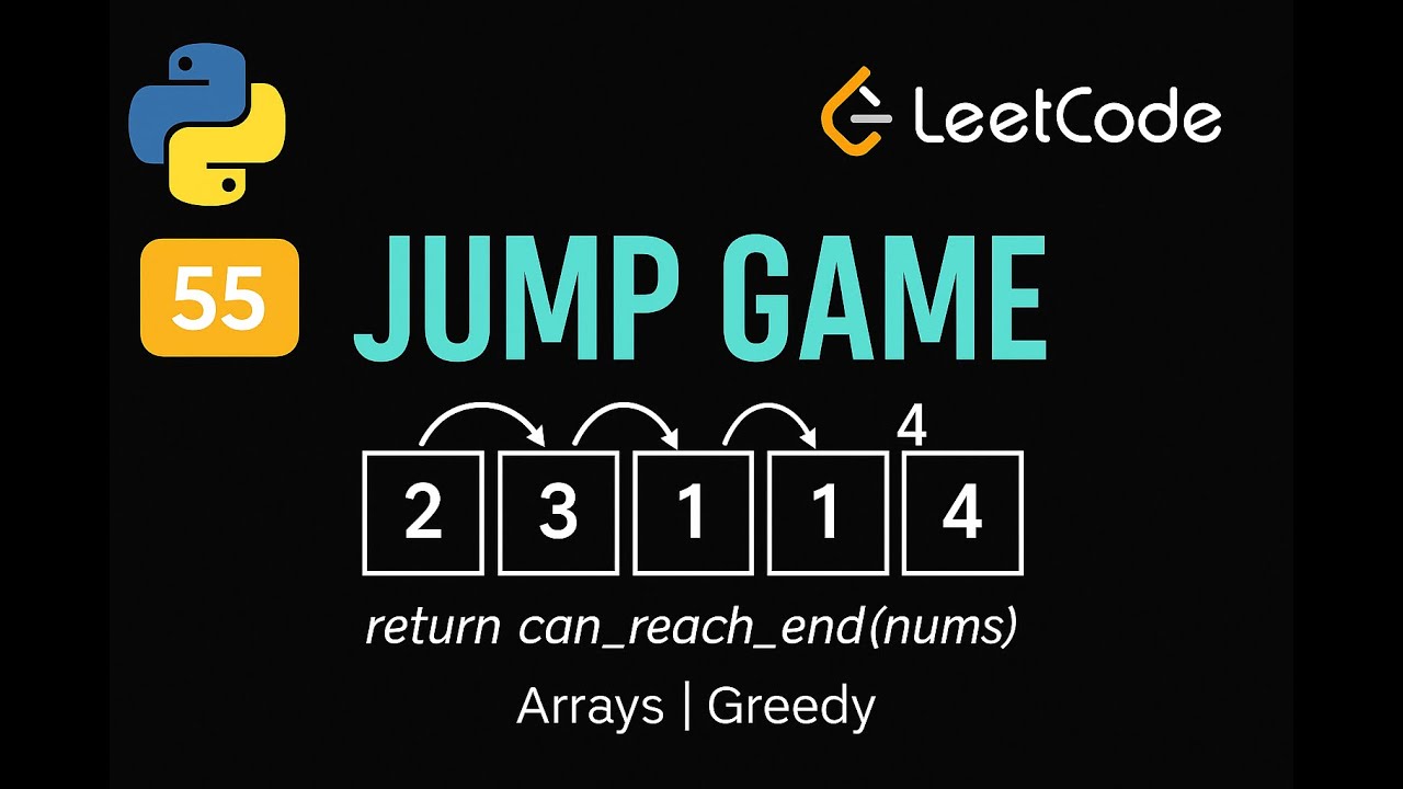 LeetCode 55: Jump Game | Python Solution | Greedy Algorithm