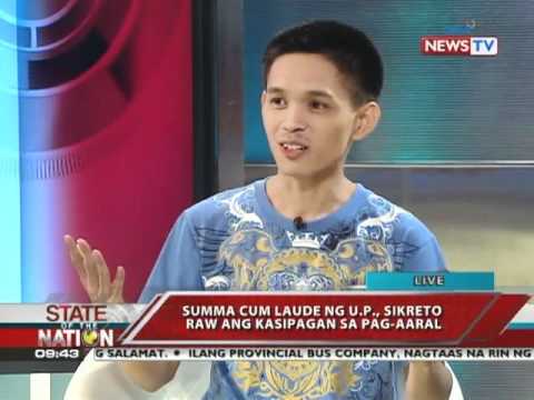 SONA - UP academic record-breaker: 'I was not born a genius' 04/11/11