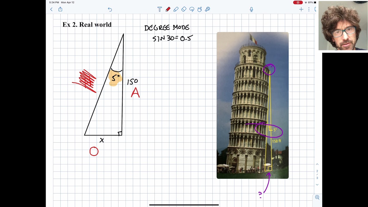 Geometry. Right triangle trigonometry: finding sides. Intro, examples
