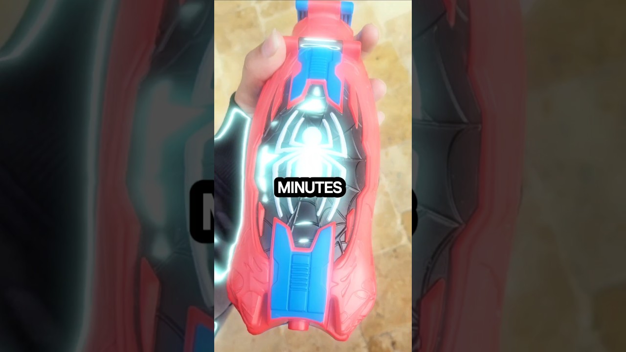 we totally did NOT save the day with this Spider-Man Web Blaster #toys #review #spiderman #superhero