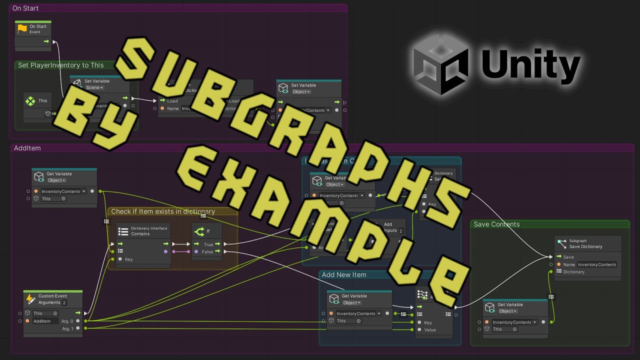 Subgraphs By Example (Unity Visual Scripting)
