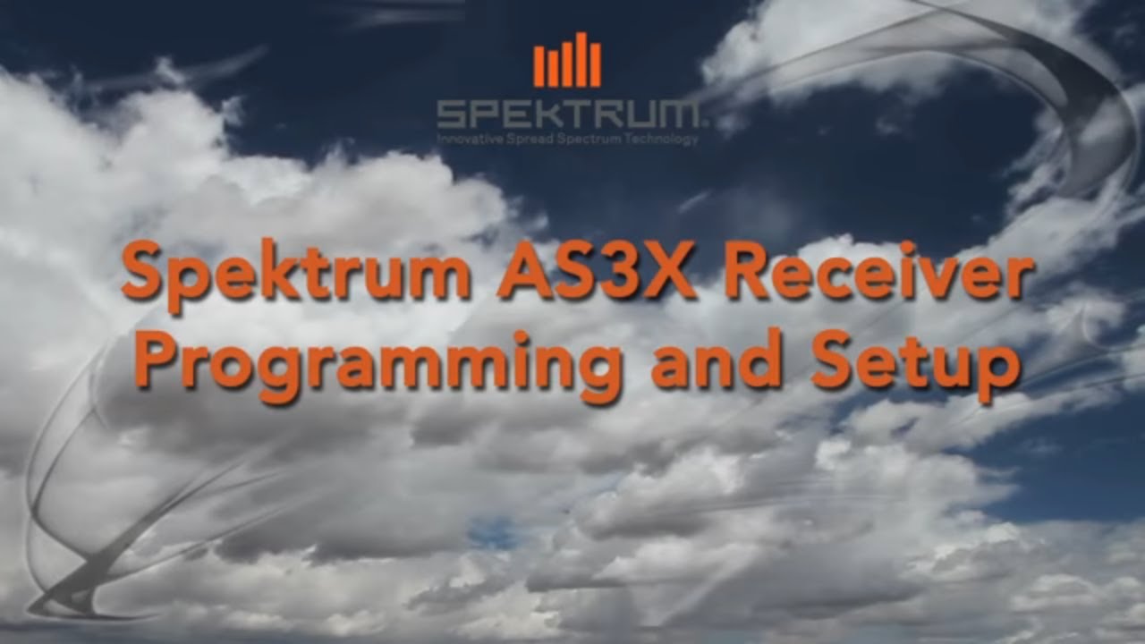 Spektrum AS3X Step 1: Transmitter Setup (Initial Setup)