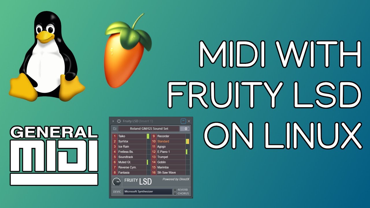 Making MIDI Files on Linux with Fruity LSD