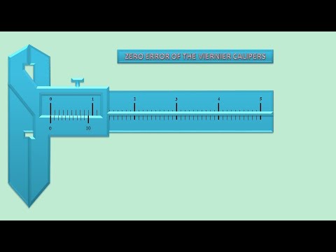 ZERO ERROR OF A VERNIER CALIPERS
