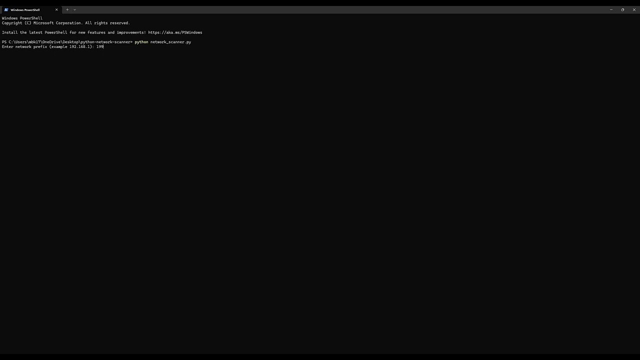 Python Network Scanner