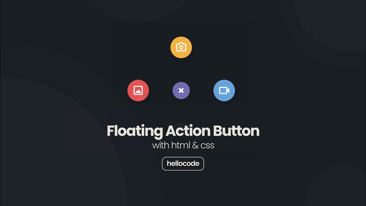 Floating Action Button Using HTML & CSS Only