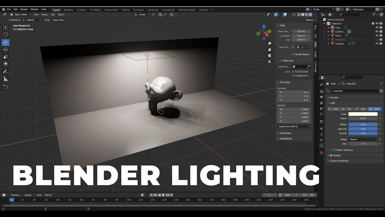 Blender Basic Lighting Tutorial | RK Blender