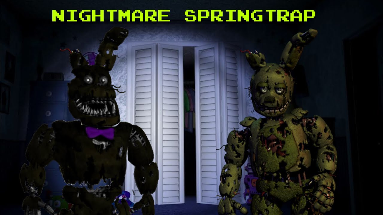 FNAF 4 SPEED EDIT - NIGHTMARE SPRINGTRAP