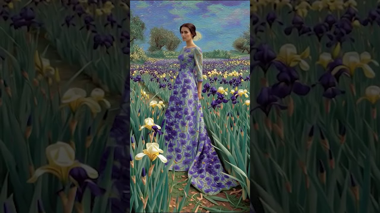 In Iris Fields#aiart #aiartmodellookbook