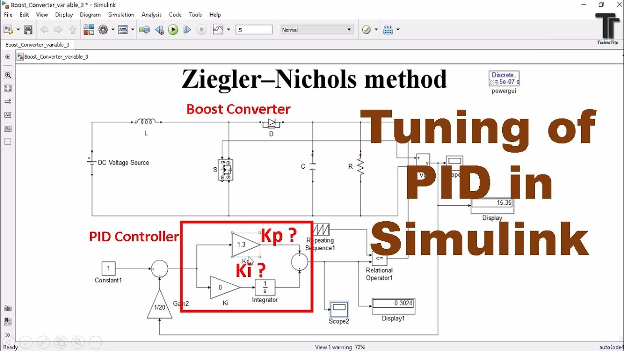 PID controller design and tuning MATLAB Simulink