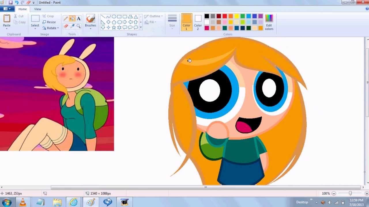 powerpuff fionna speedpaint