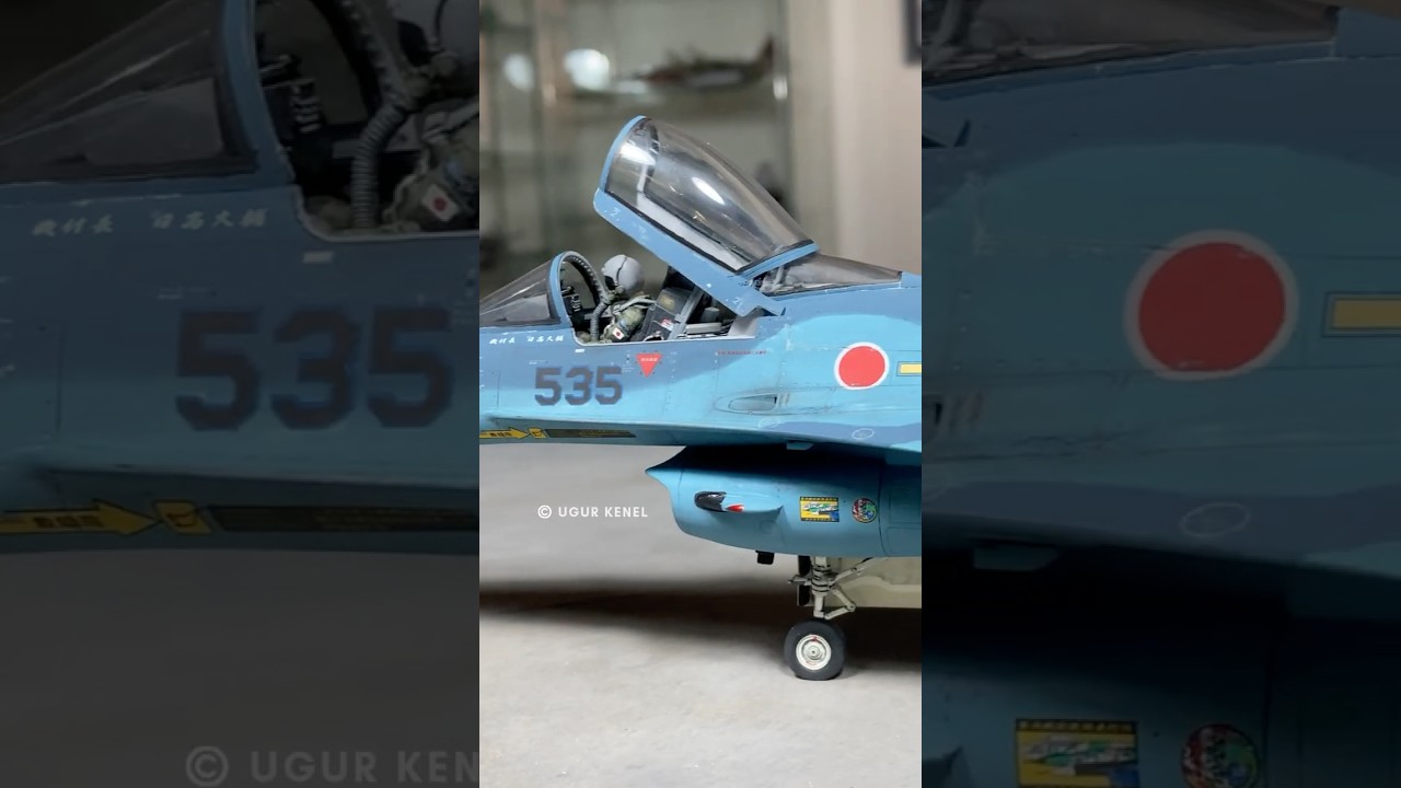 A Month of Work In One Minute / F-2A Hasegawa #miniature #scalemodel