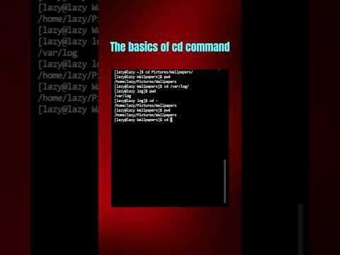 The basics of cd command in #Linux